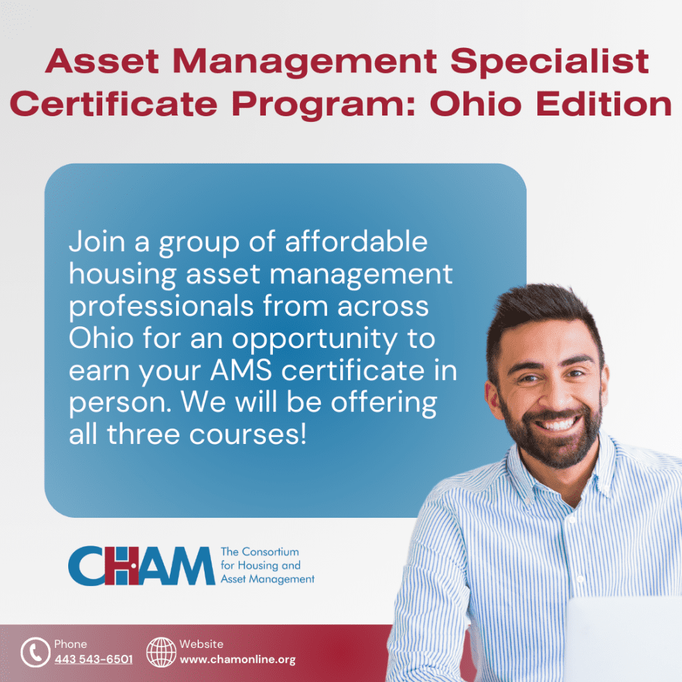 Certified Housing Asset Manager Enrollment | CHAM