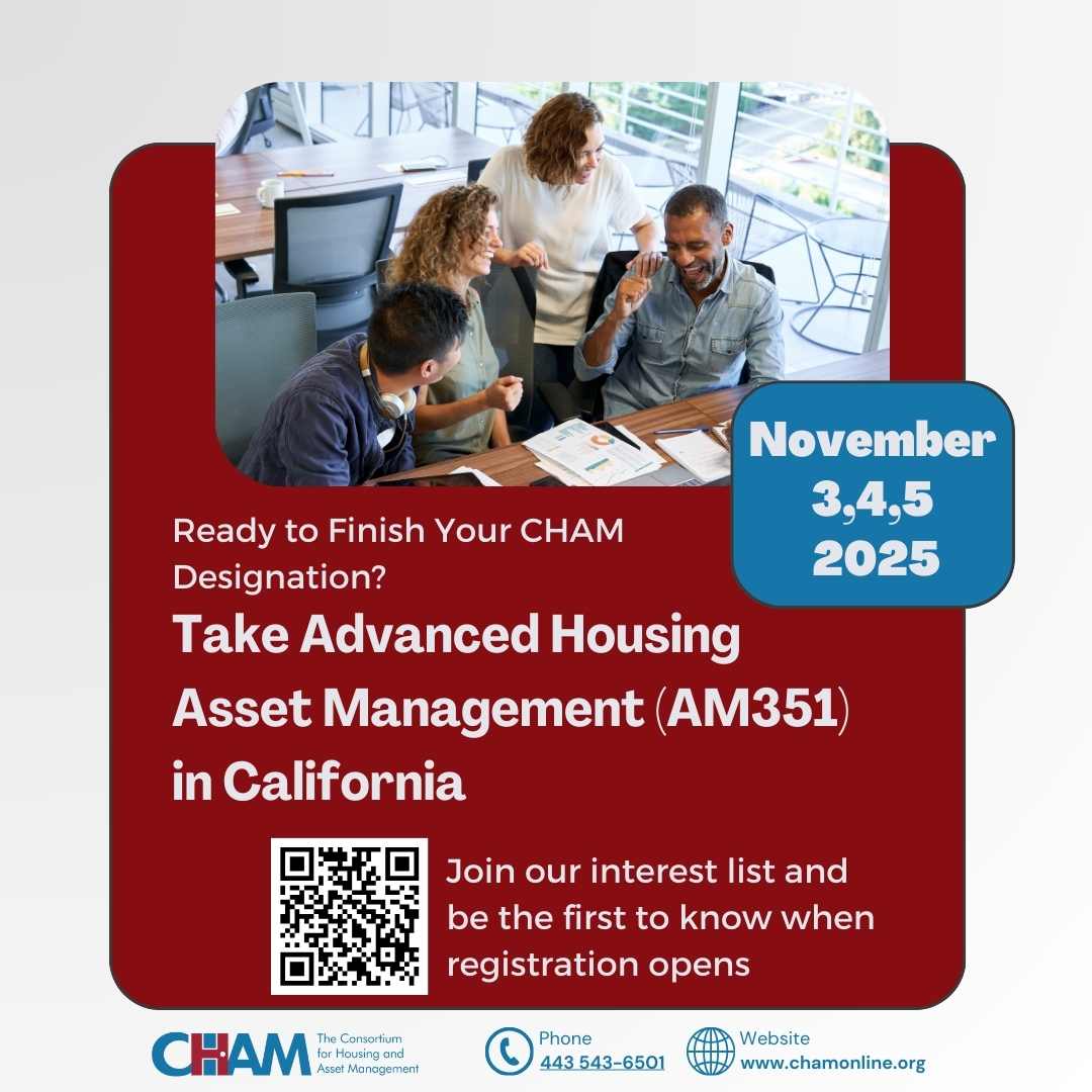 Certified Housing Asset Manager Enrollment | CHAM